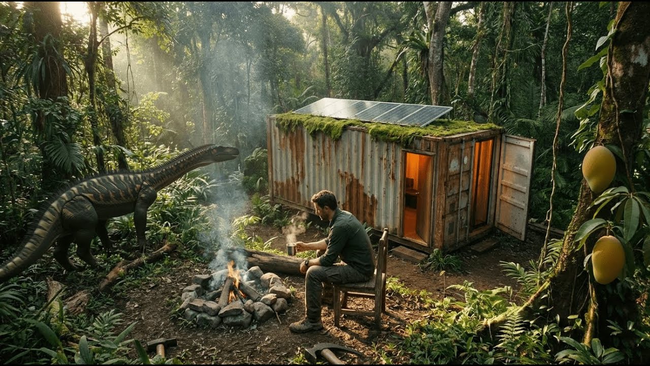 This man Built a SECRET HOUSE inside an ABANDONED CONTAINER — Deep ...