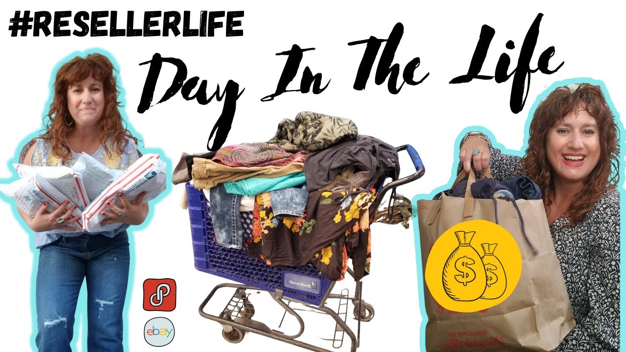 DAY IN THE LIFE OF A RESELLER ~ Work From Home RESELLER VLOG ~ Selling ...