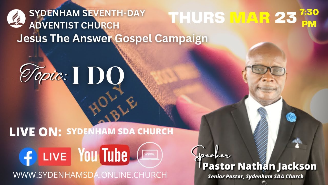 Thurs., Mar. 23, 2023 | Jesus the Answer | Pastor Nathan Jackson ...