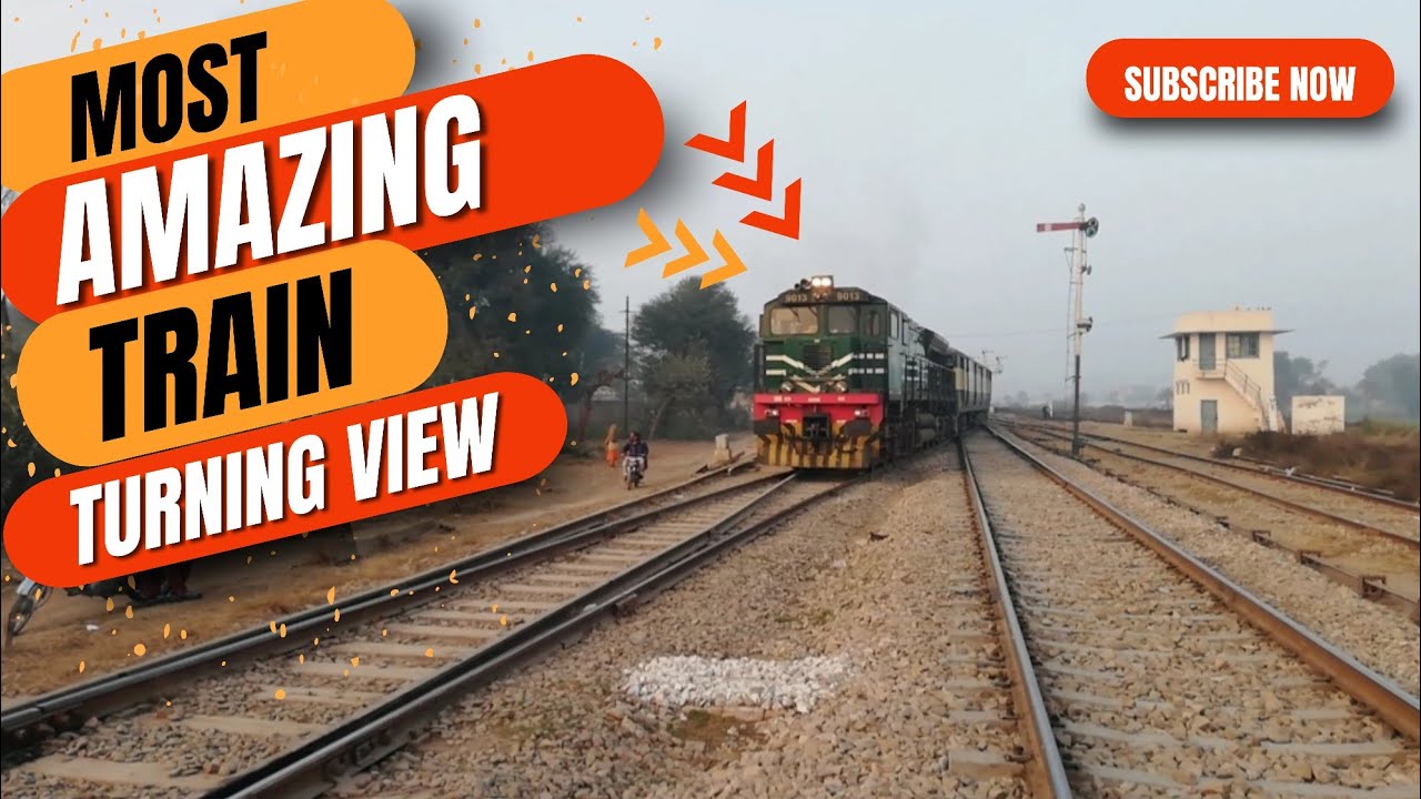 Amazing Train Turning View | Beautiful view of Pakistan Express ...