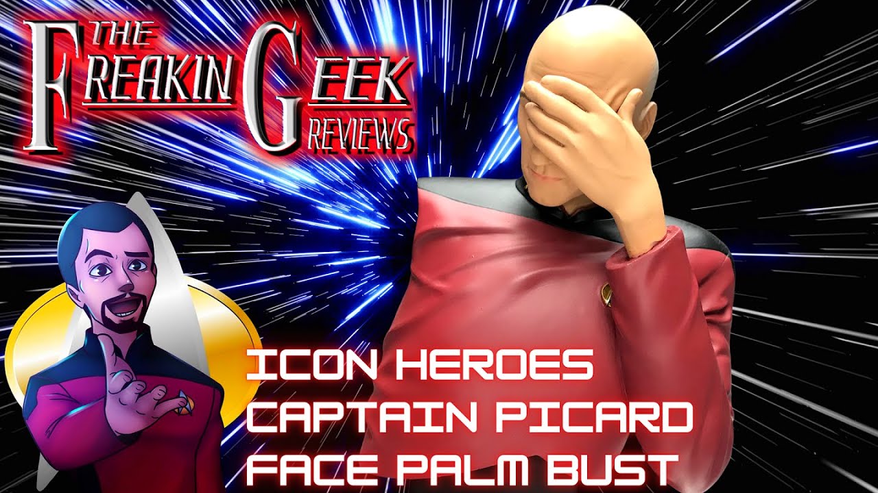 Icon Heroes Star Trek TNG CAPTAIN PICARD FACE PALM MINI BUST: EmGo's ...