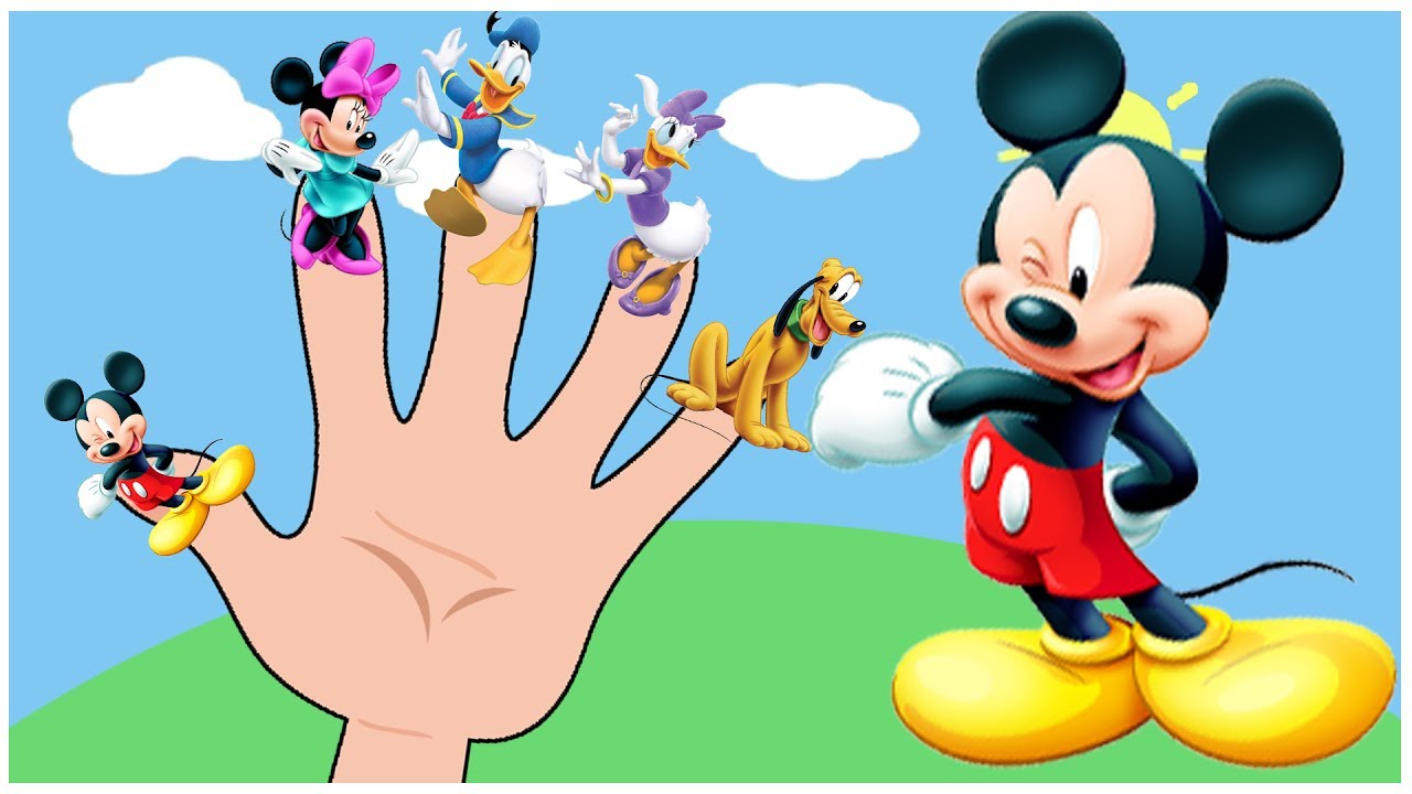 Finger Family Mickey Mouse and Friends | Finger Family Nursery Rhymes ...