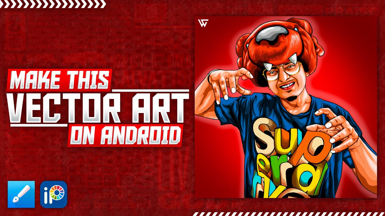 How To Make Vector Art In Android | Cartoon Yourself | Vector Art Step ...