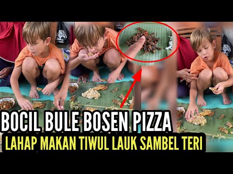 Bocil Bule Makan Tiwul Lauk Sambal Teri