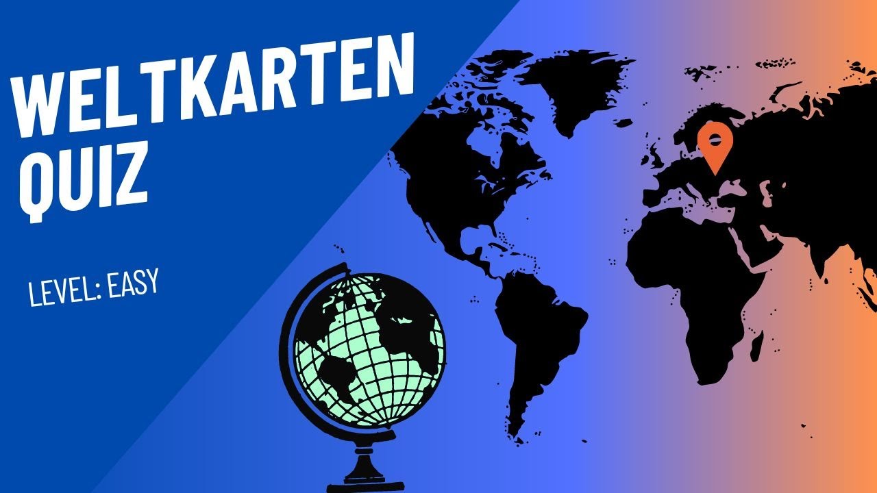 Weltkarten Quiz I Level: Easy I Erkennst du jedes Land RICHTIG? - YouTube