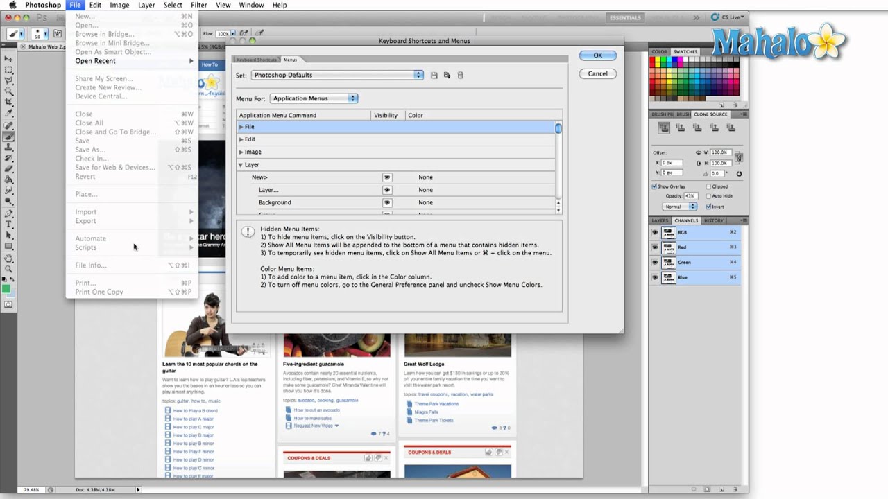 Learn Adobe Photoshop - Create New Workspace - YouTube