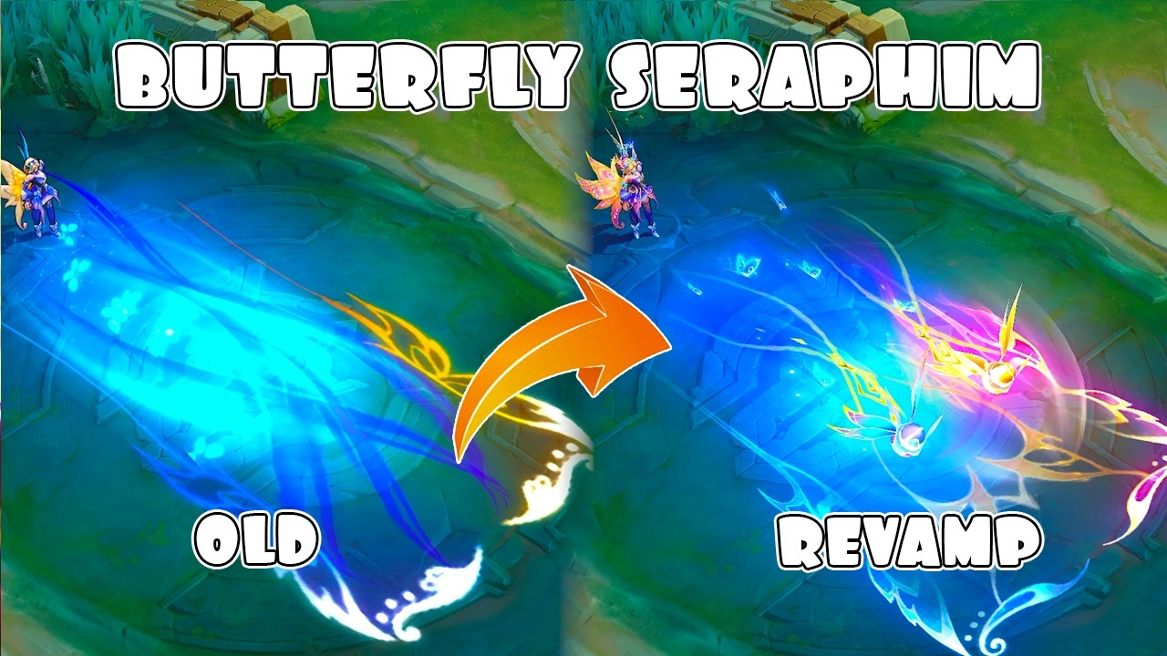 Lunox Revamp Butterfly Seraphim VS OLD Skill Effects Comparison - YouTube