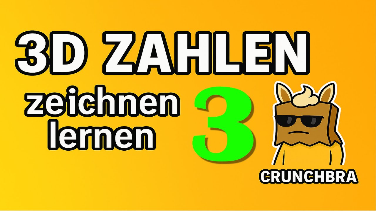 So zeichnest du die Zahl 3 in 3D 🎨 | #howto #howtodraw3d - YouTube