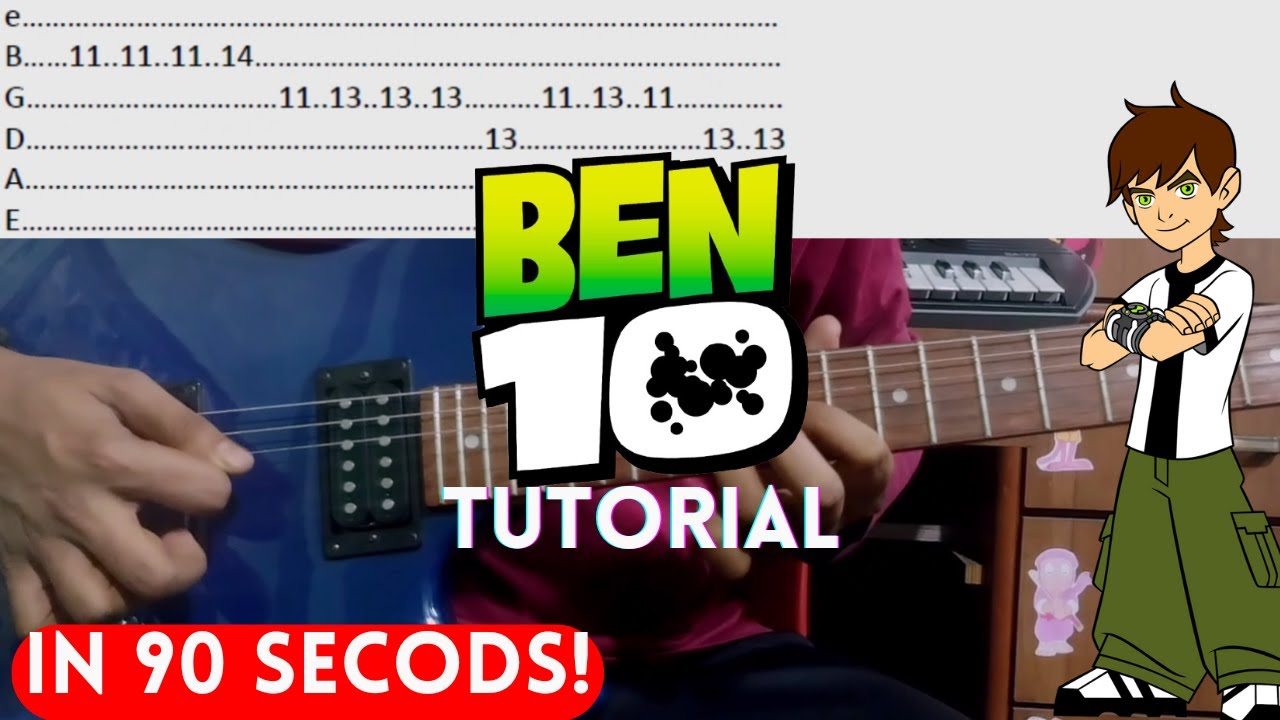 Ben 10 | Easy Guitar Tutorial on Electric Guitar | Abhijit Kasyap - YouTube