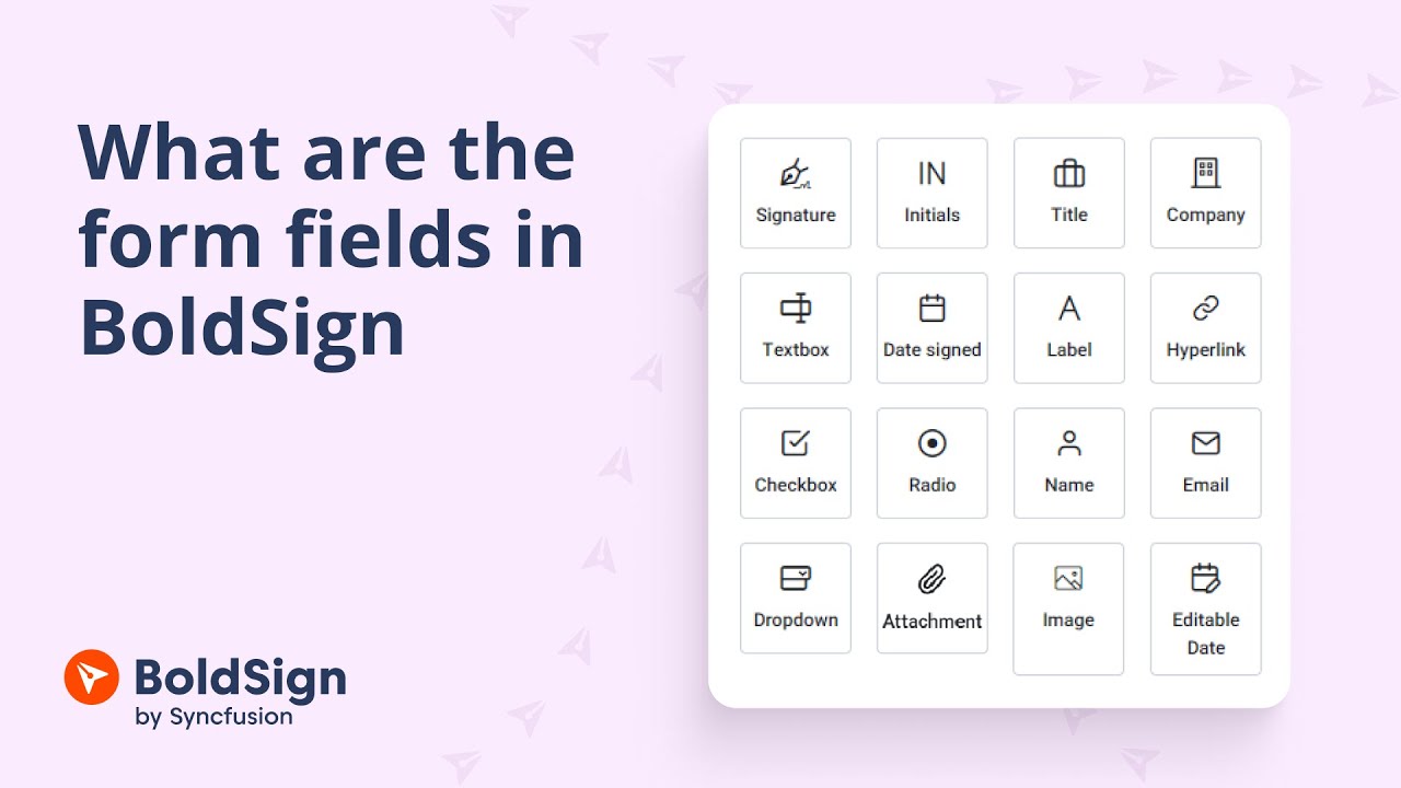 What Are the Form Fields in BoldSign? - YouTube