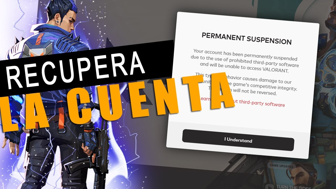 Como RECUPERAR la cuanta de un BAN PERMANTE - VALORANT - esta es la ...