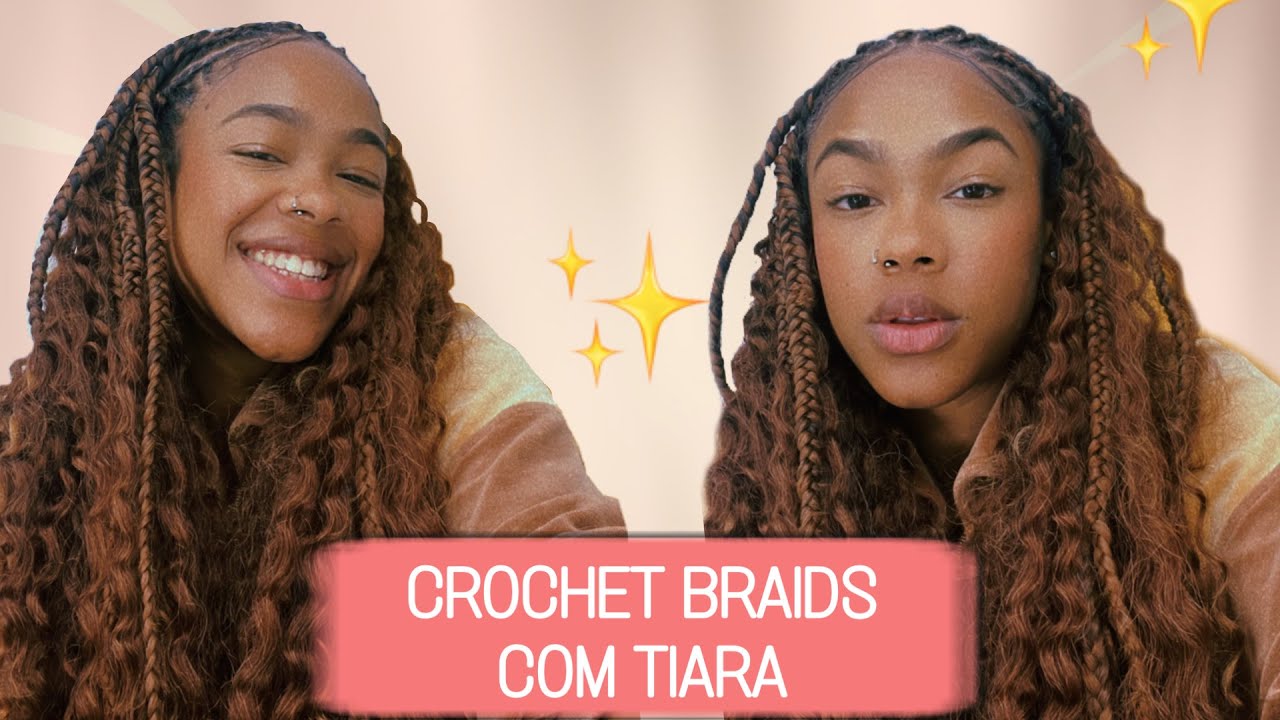 Crochet Braids com Tiara, entrelace PASSO A PASSO - YouTube