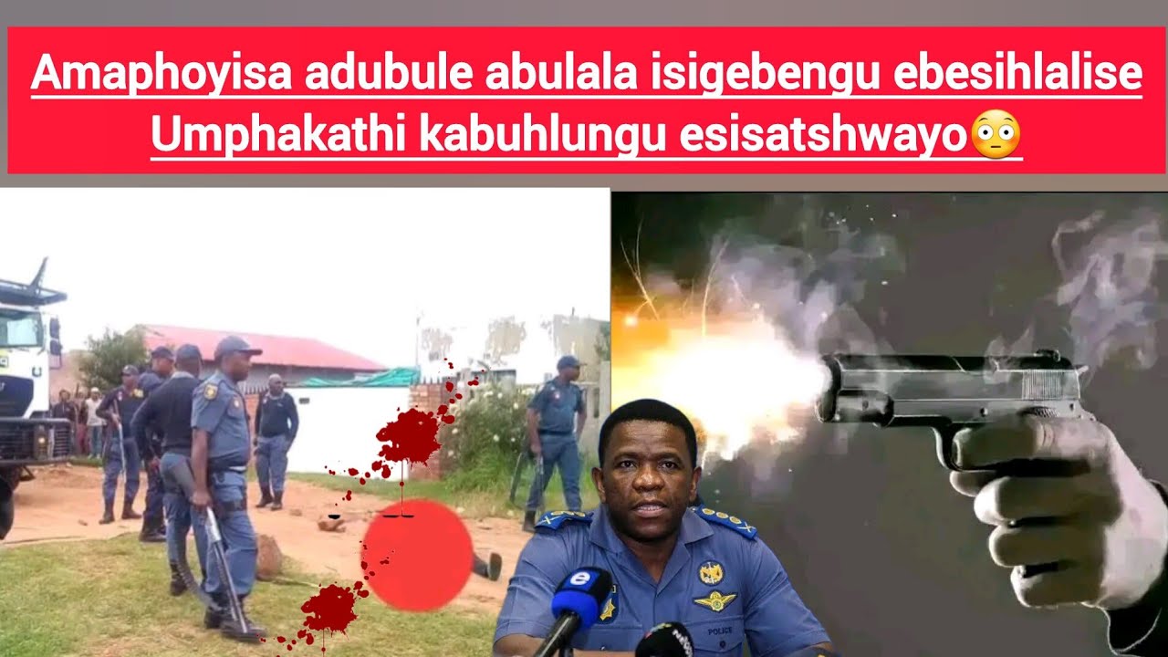 Amaphoyisa adubule abulala isigebengu ebesisatshwa sihlukumeza ...
