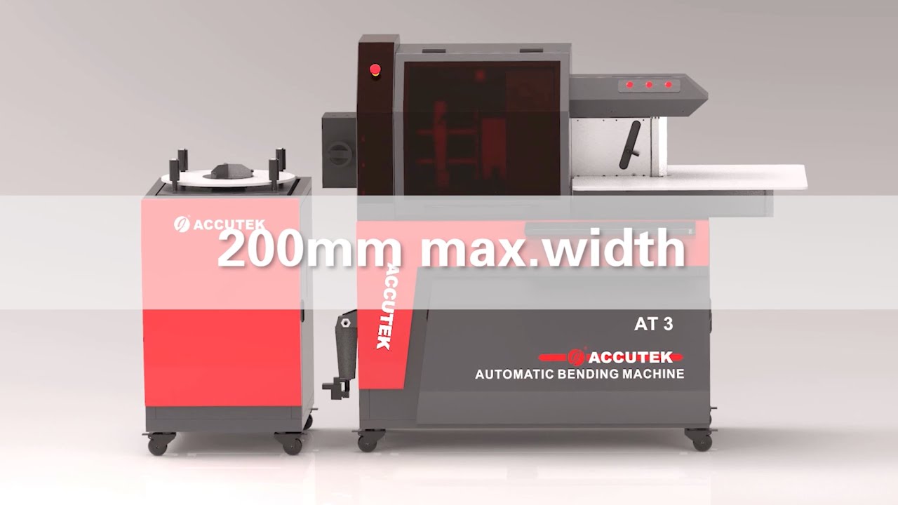 AUTOMATIC CHANNEL LETTER BENDING MACHINE MODEL -AT3 - YouTube