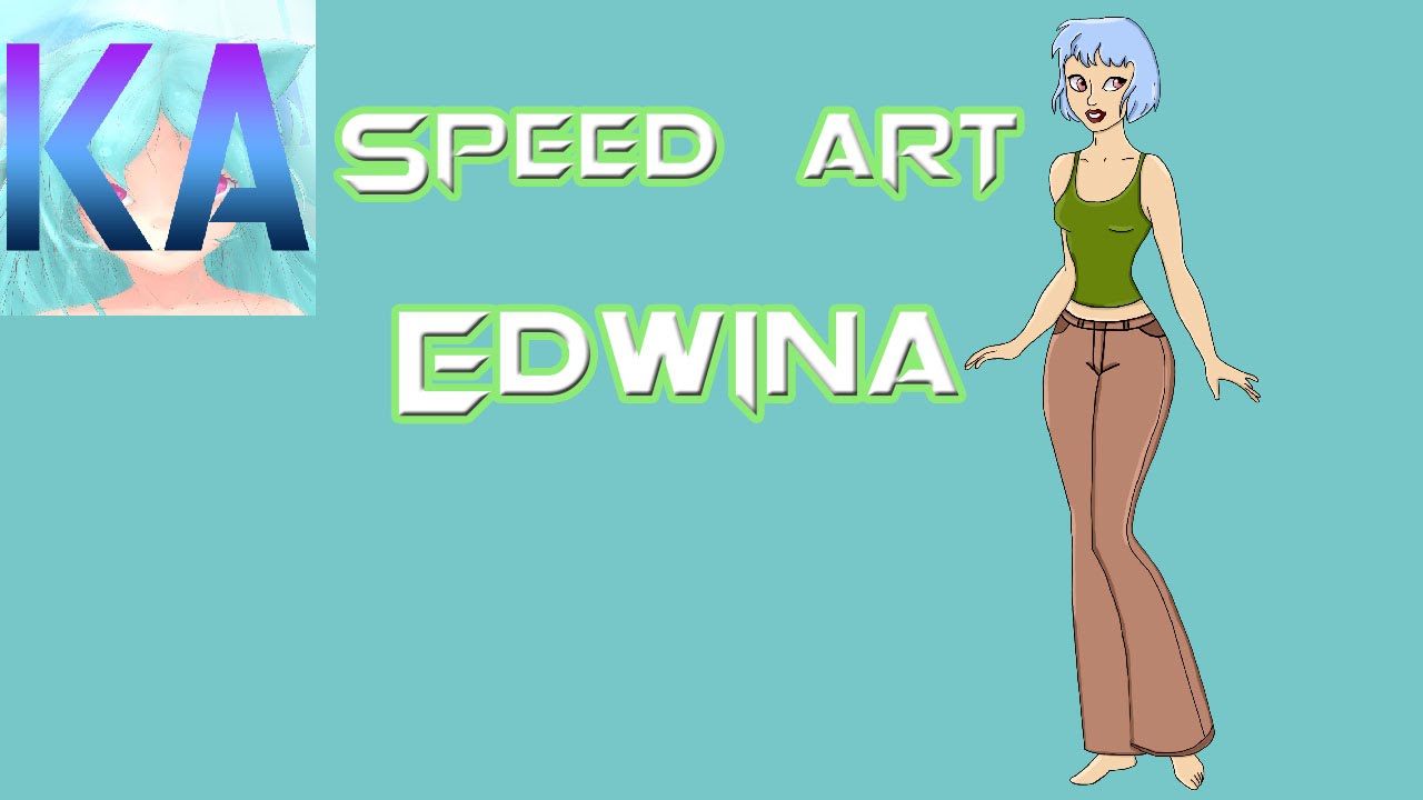 Edwina request by Antonio - Speed Art - YouTube