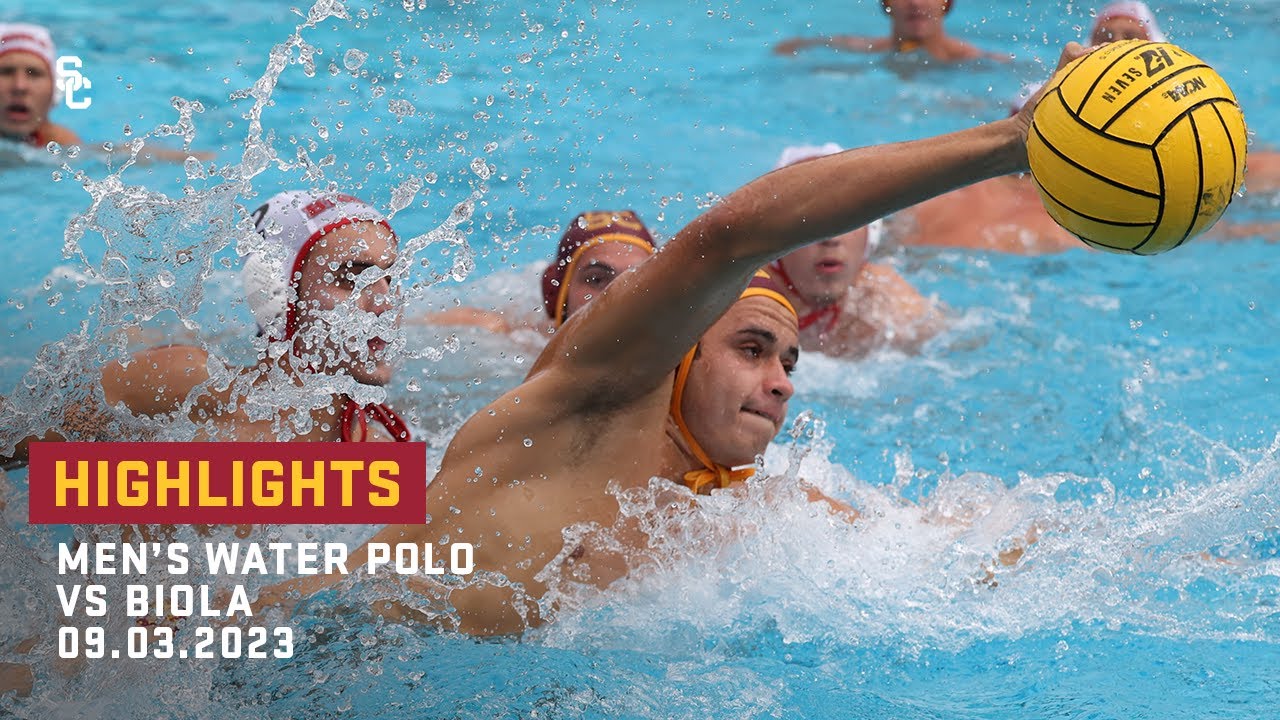 Men's Water Polo - USC 18, Biola 2: Highlights (9/3/23) - YouTube