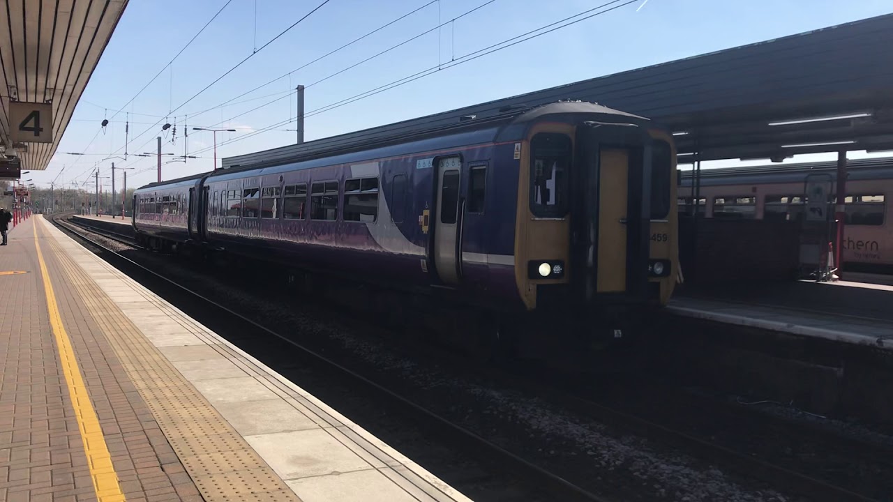 Arriva Northern Class 156 (156459) Leaving Wigan North Western - YouTube
