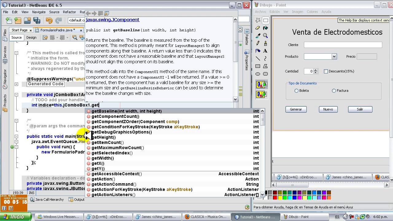 Simulacion de Factura o Nota de Venta en NetBeans escritorio Parte 2 ...
