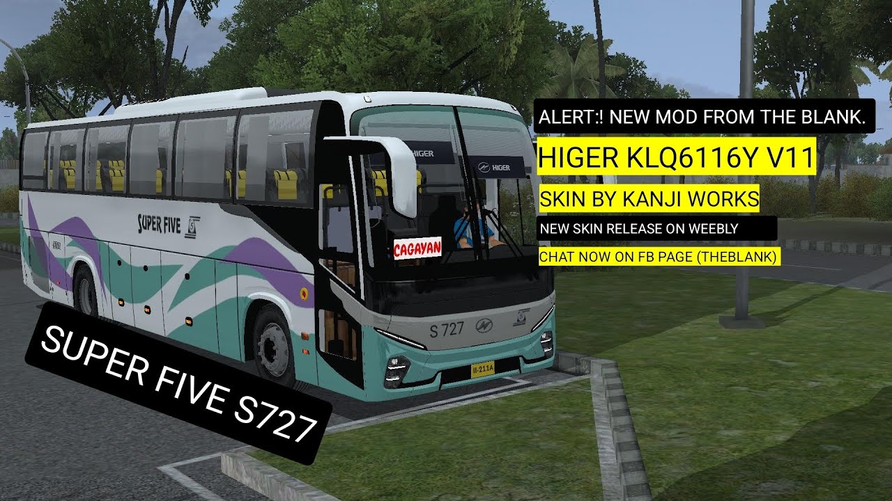 (BUSSID PHILIPPINES) HIGER KLQ6116Y V11 AS SUPER FIVE S727 - YouTube