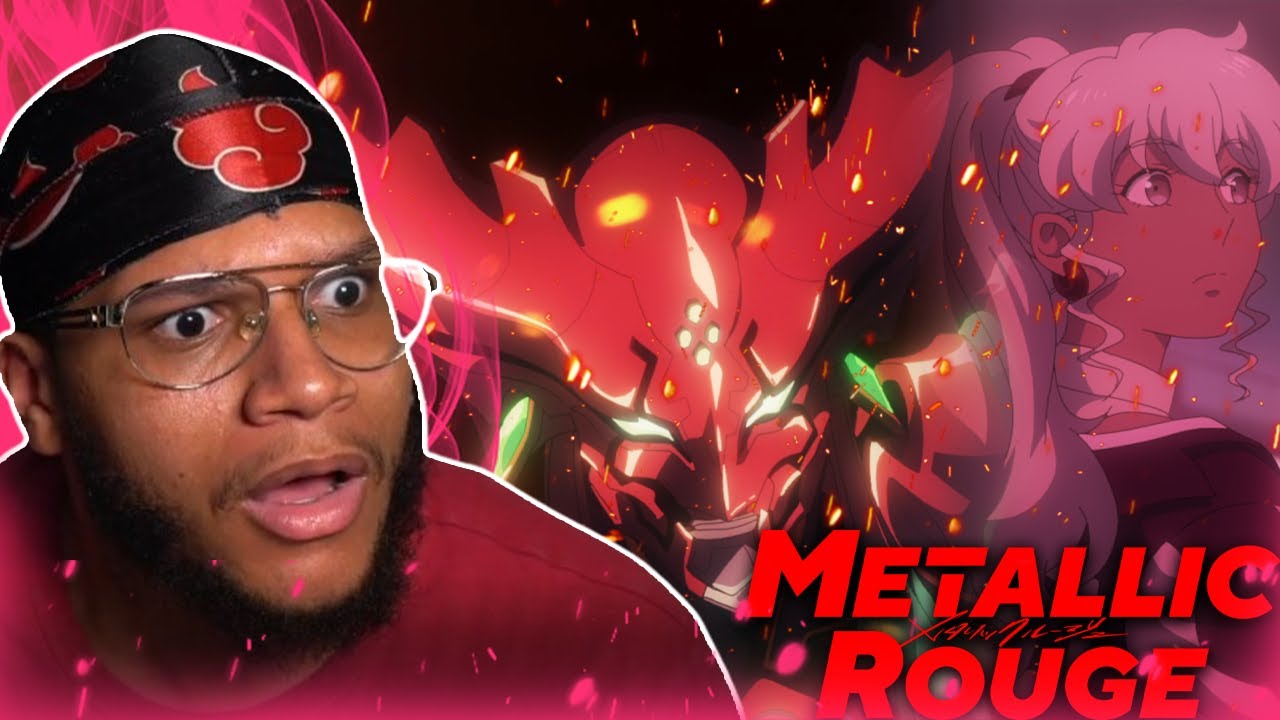 FIRE MECH FIGHTS!!! | Metallic Rouge Ep 1 REACTION!! - YouTube