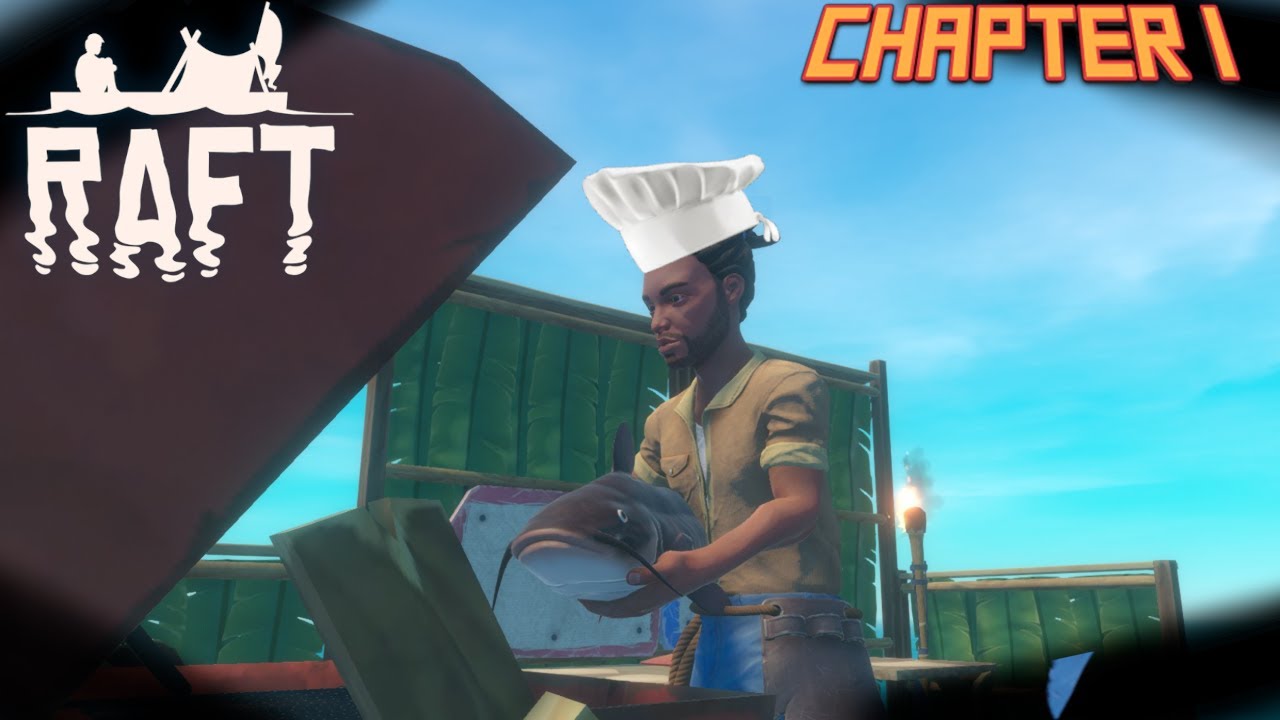 Building a Kitchen For Our Raft - Raft (Chapter 1) - YouTube