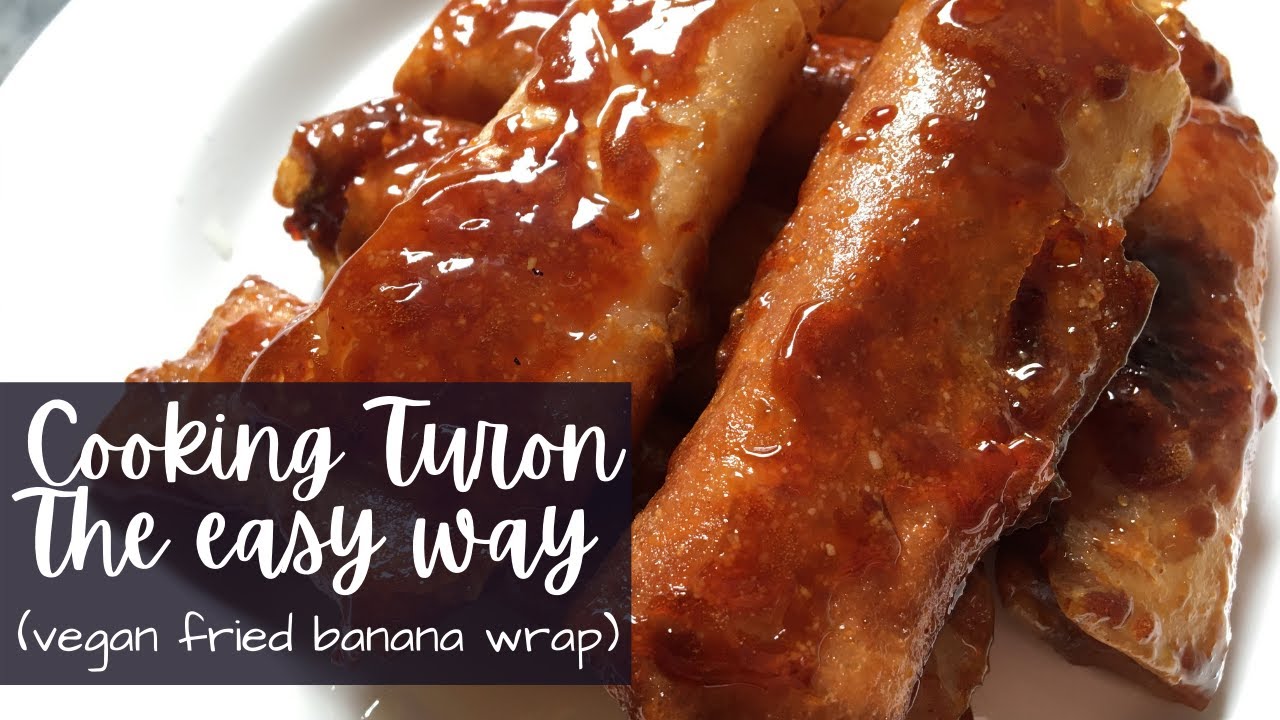 How to cook Turon the Easy way | Vegan Fried Banana Wrap - YouTube