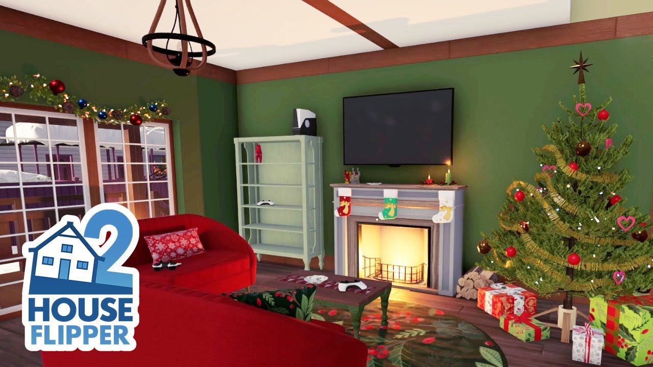 Cozy Christmas! | Decorating the Living Room - House Flipper 2 - YouTube