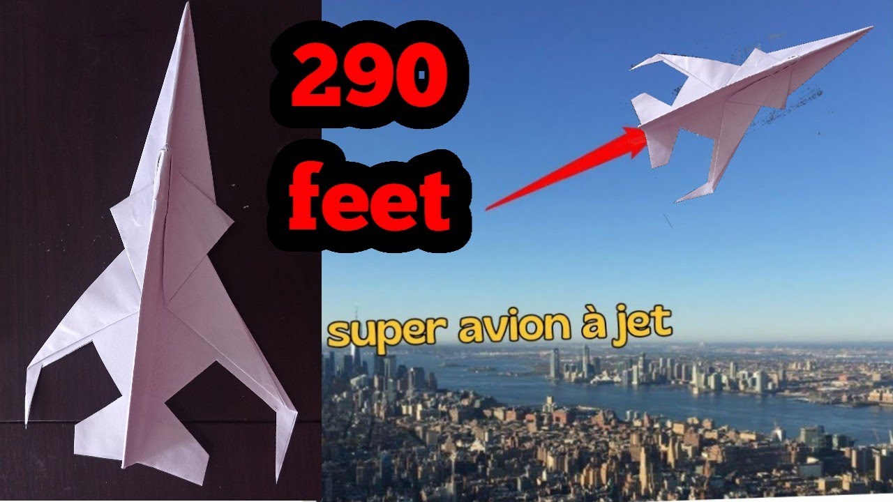 Over 290 feet, How to make a paper airplane that flies far #papercraft ...