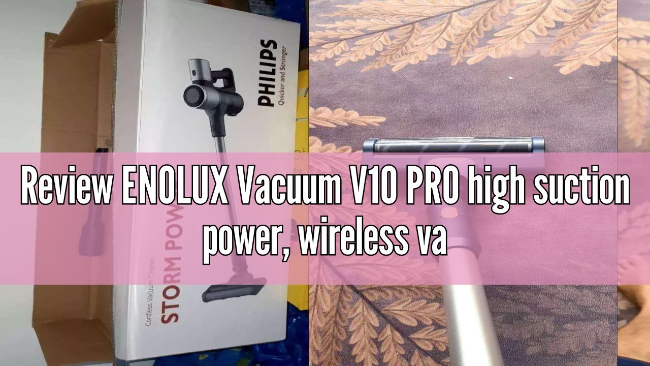 Review ENOLUX Vacuum V10 PRO high suction power, wireless vacuum ...