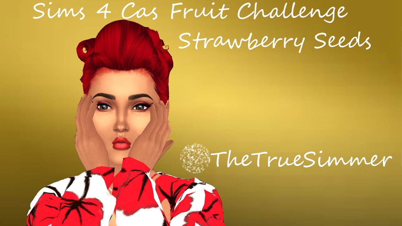 Sims 4 CAS | Fruit Challenge | [Look In Description] - YouTube