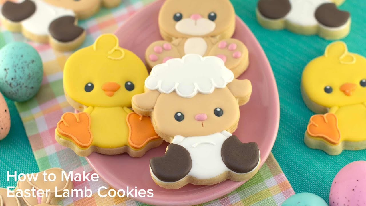 Decorate an Easter Lamb | Cookie Decorating with Royal Icing - YouTube