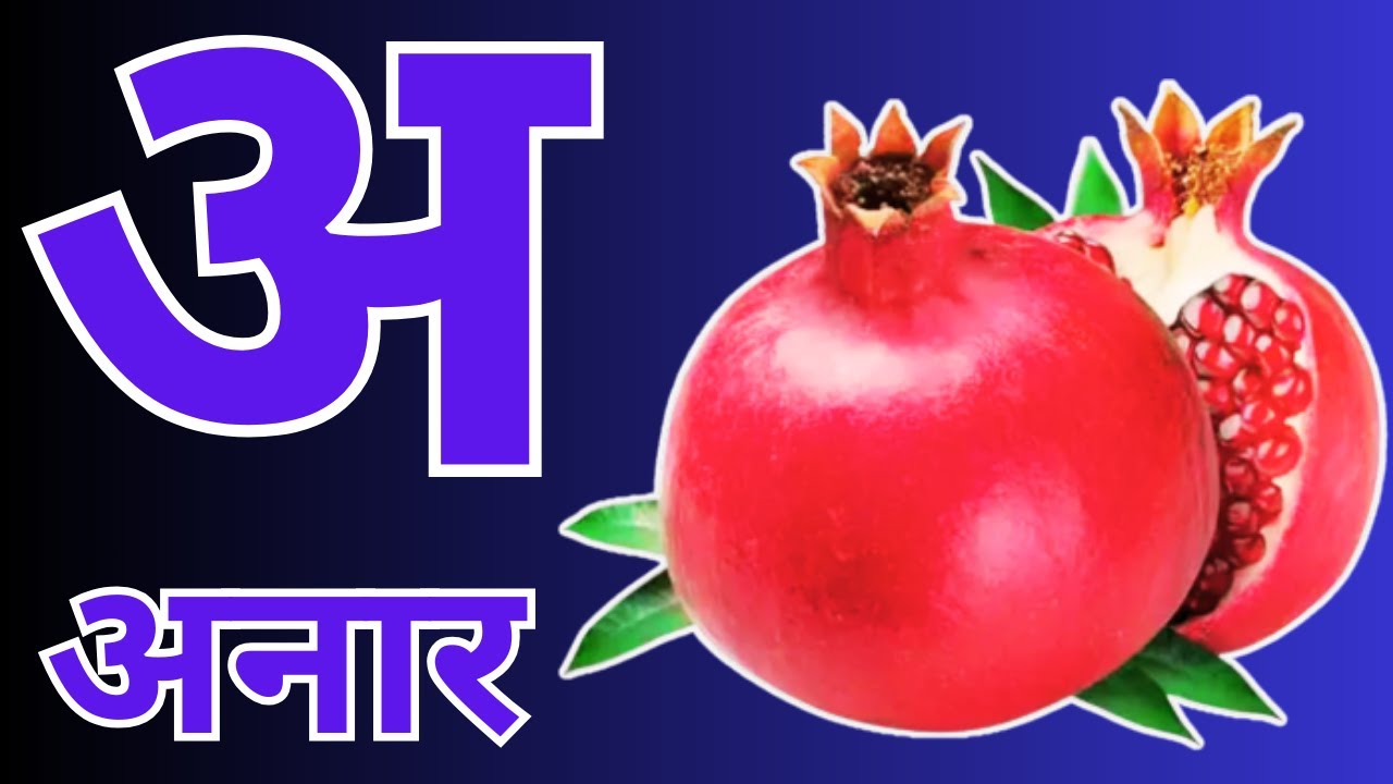 अ आ इ | a aaeee | A se anar | अ से अनार | Anar aam imli | हिंदी ...