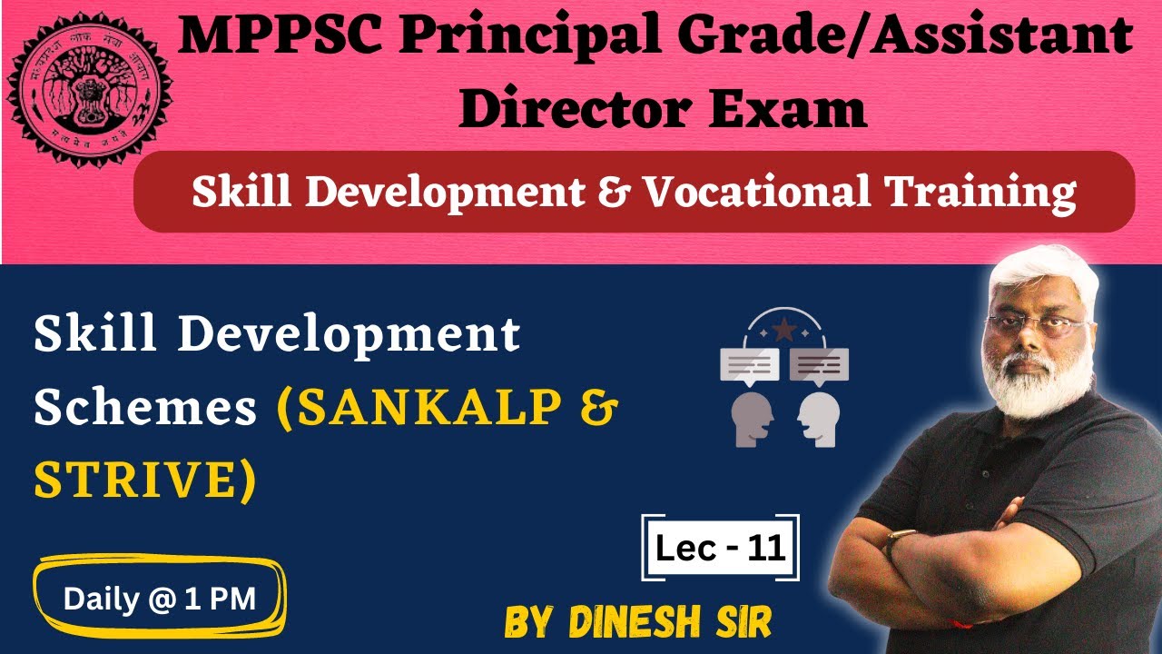 Skill Development Schemes(SANKALP&STRIVE)-Vocational Training|MPPSC ...