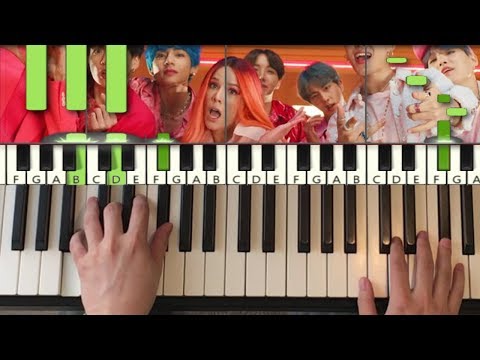 BTS - Boy With Luv (Piano Tutorial Lesson) - 방탄소년단 \