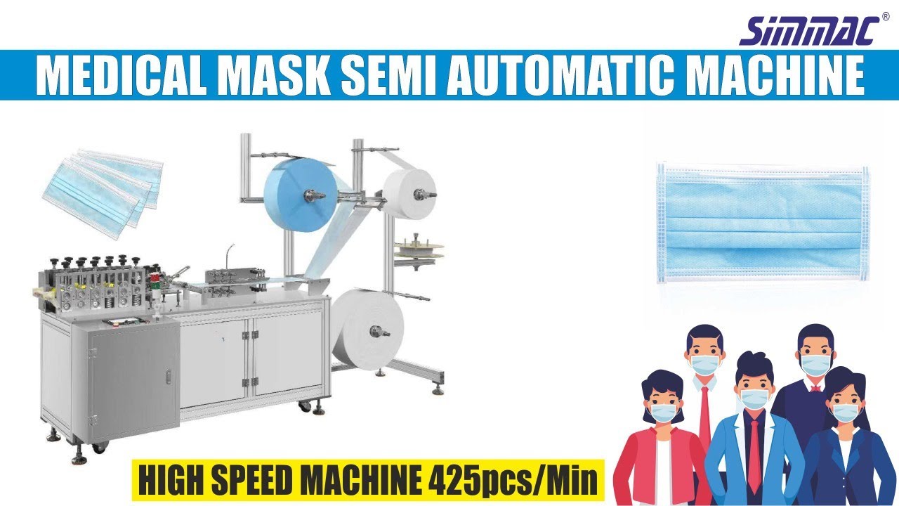 Semi Automatic Mask Making Machine - YouTube