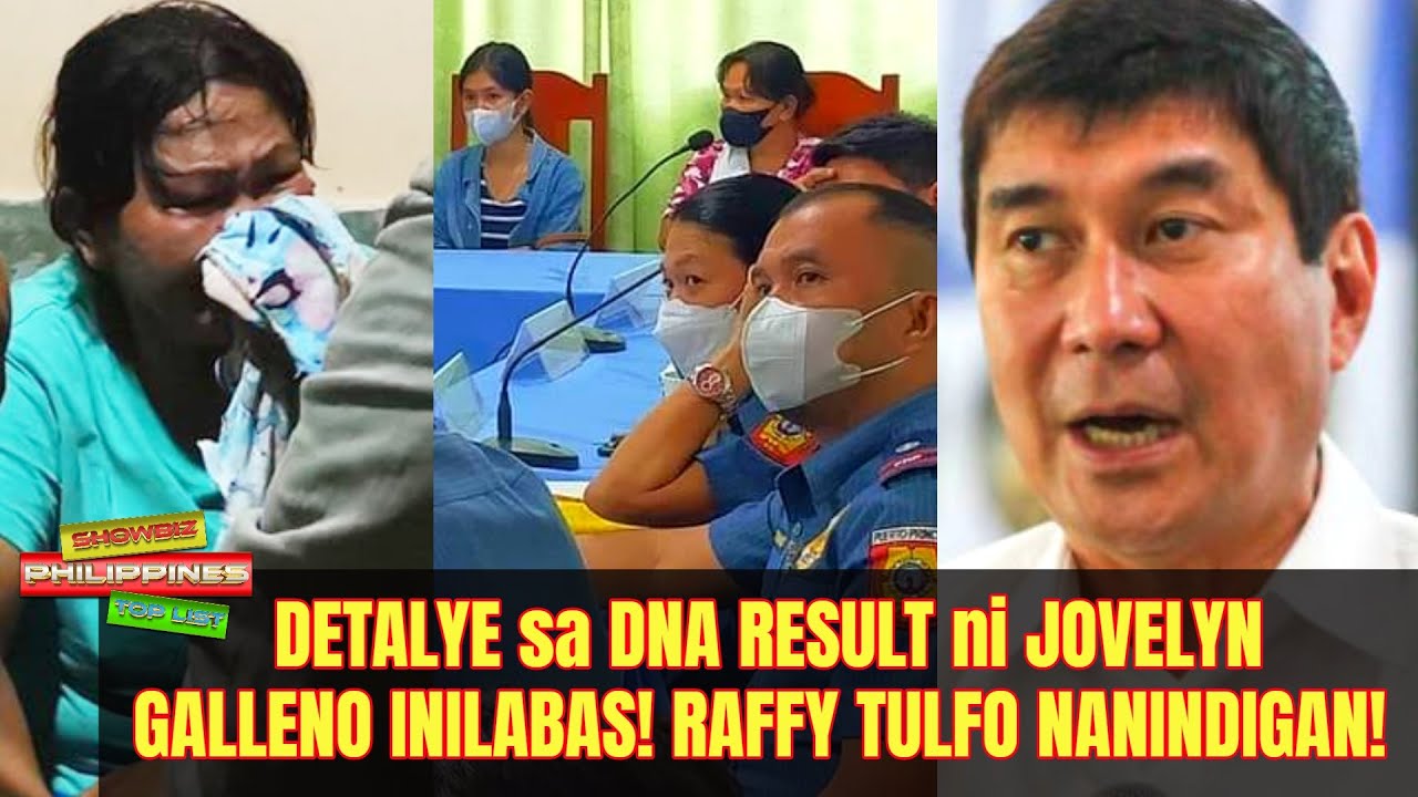DETALYE sa DNA RESULT ni Jovelyn Galleno Ibinahagi Na sa Publiko! Raffy Tulfo Nanindigan! - YouTube