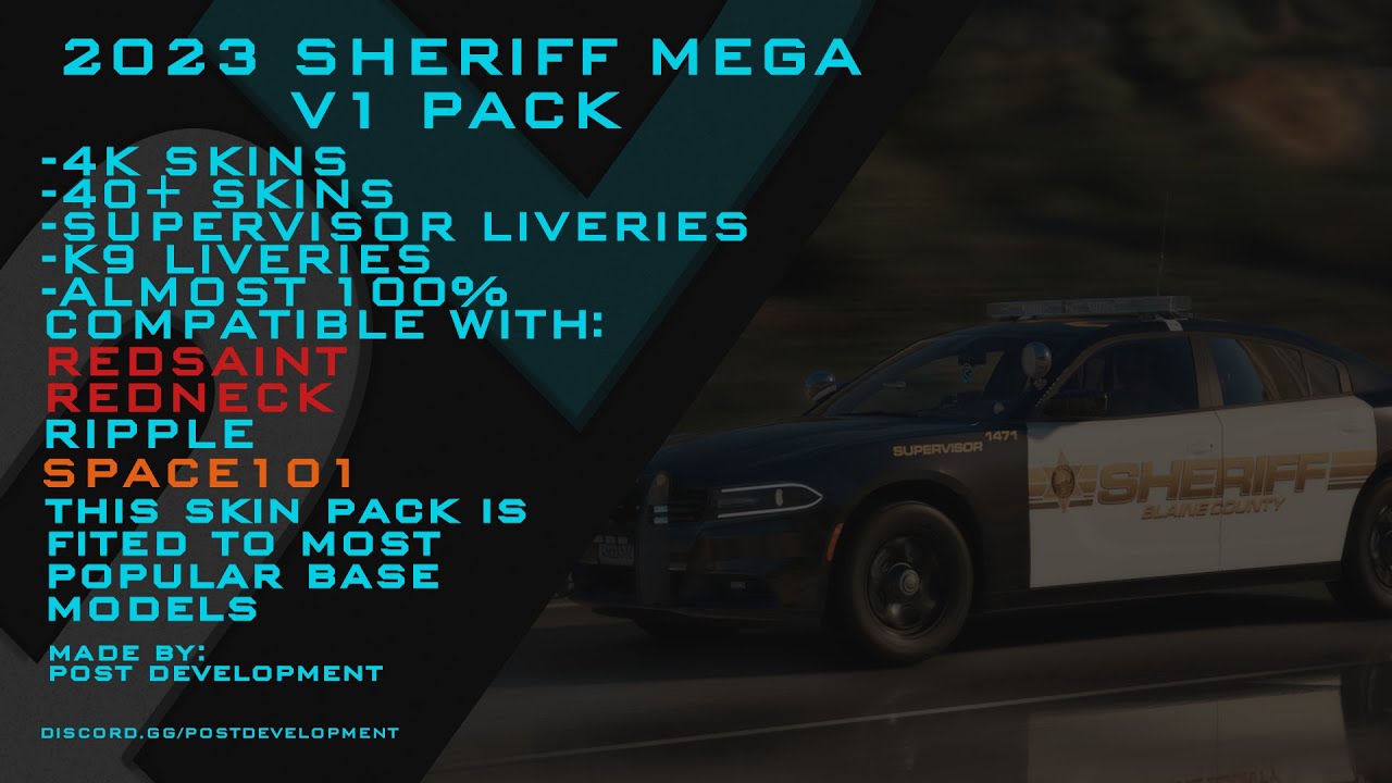 2023 Sheriff Mega V1 Pack | Post Development | GTA5 FIVEM GTA6 - YouTube