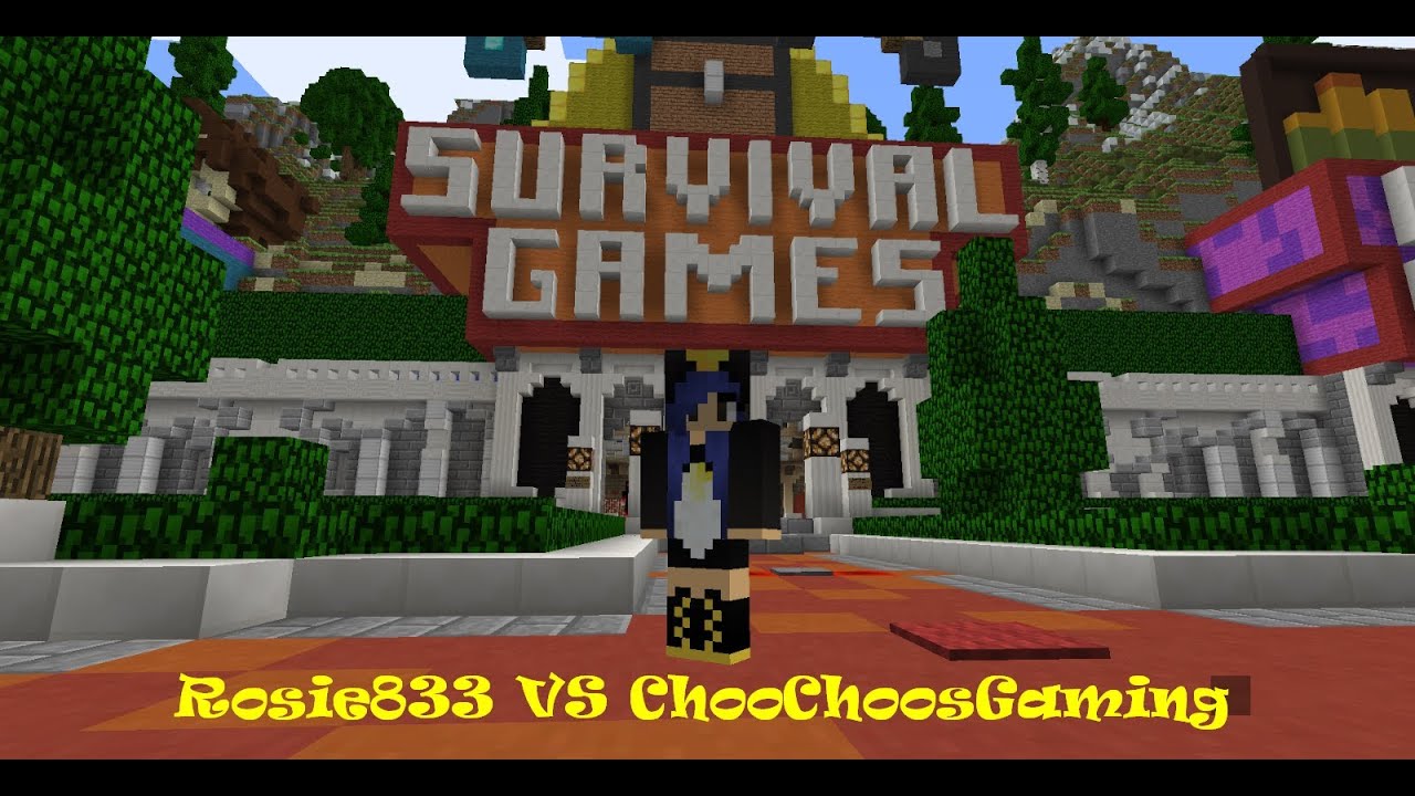 Minecraft Hunger Games: Rosie833 VS ChooChoosGaming - YouTube