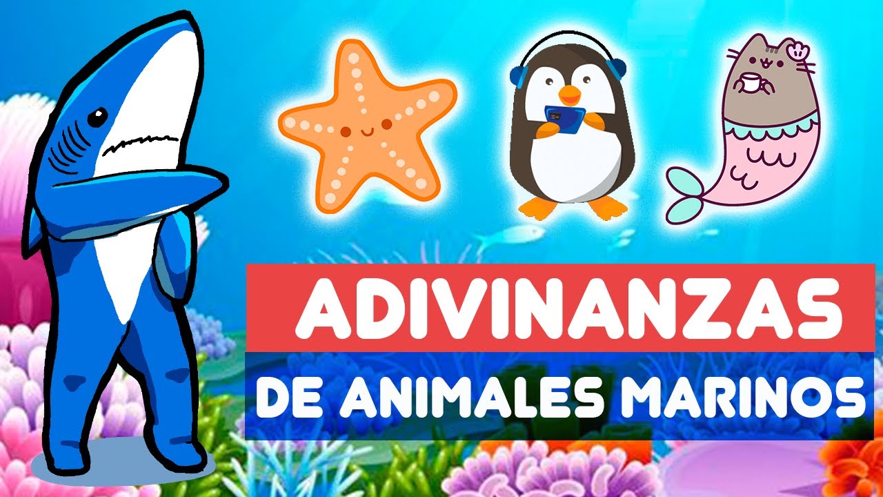¡JUGANDO A LAS ADIVINANZAS DE LOS ANIMALES MARINOS! SEA ANIMALS 🐙🐋🤔 ...