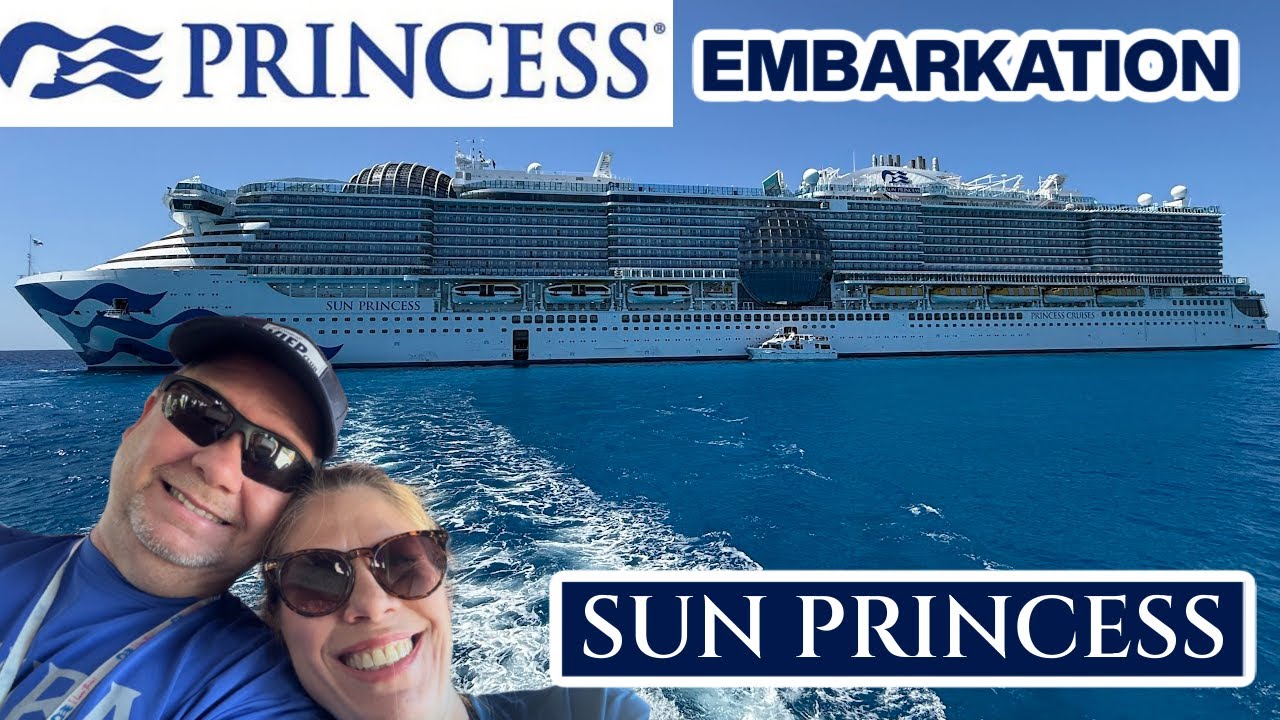 Sun Princess Embarkation 7 Night Cruise | Ship Tour | FOOD | Cove ...