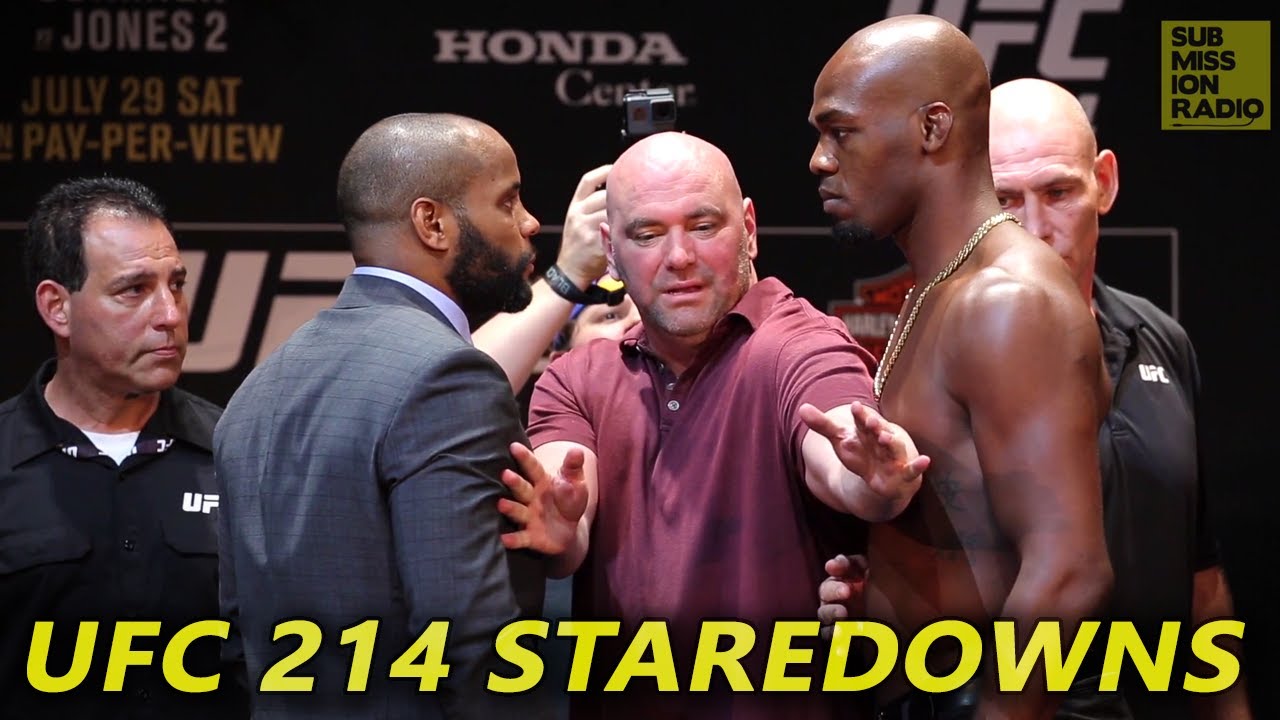 UFC 214: Cormier vs. Jones 2 Press Conference Staredowns - YouTube