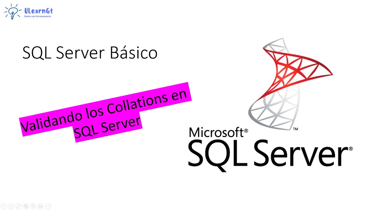 4) Validando los Collations de SQL Server - YouTube
