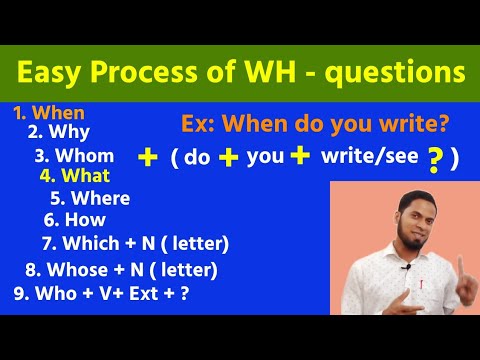 How to make wh questions in English easily? English grammar. - YouTube