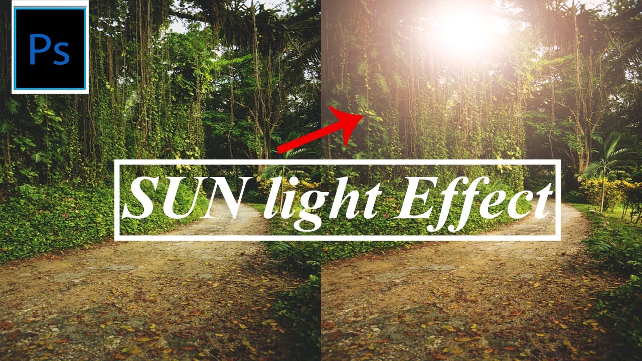 PHOTOSHOP TUTORIAL: HOW To Add sun light To Photo in Photoshop - YouTube