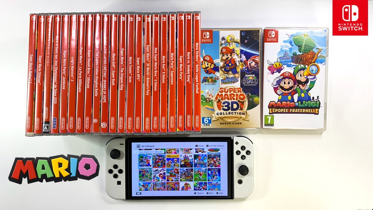 My Complete Mario Games Collection (Nintendo Switch Cartridge) - YouTube