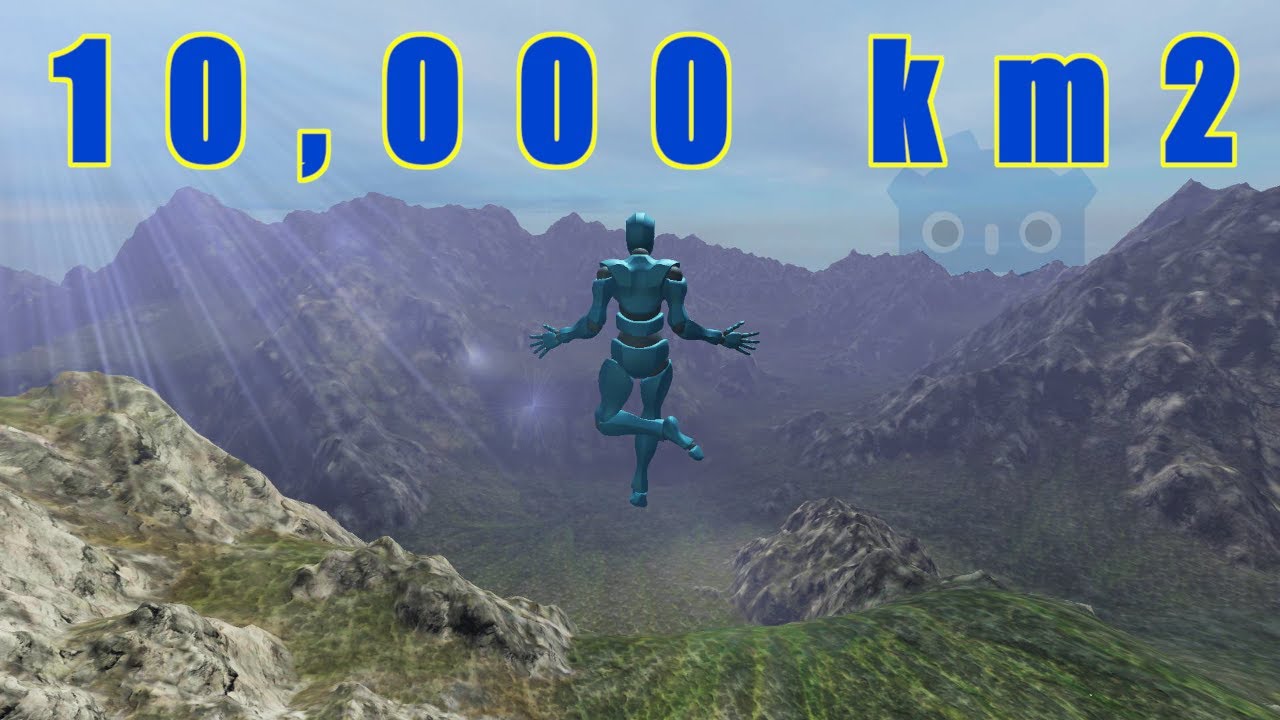 Insane Huge Terrain 10 000 Square Km Godot Engine YouTube