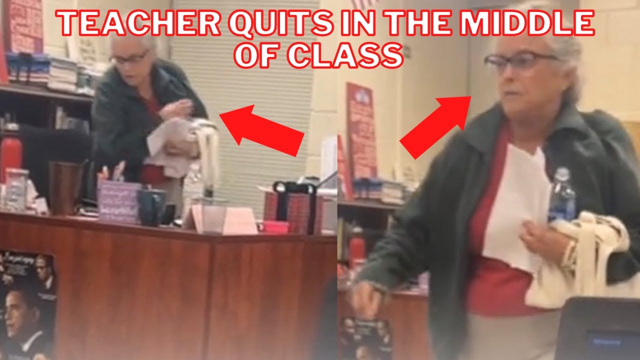 THIS CAN'T BE REAL! Teacher Quits In The Middle Of Class And Students ...