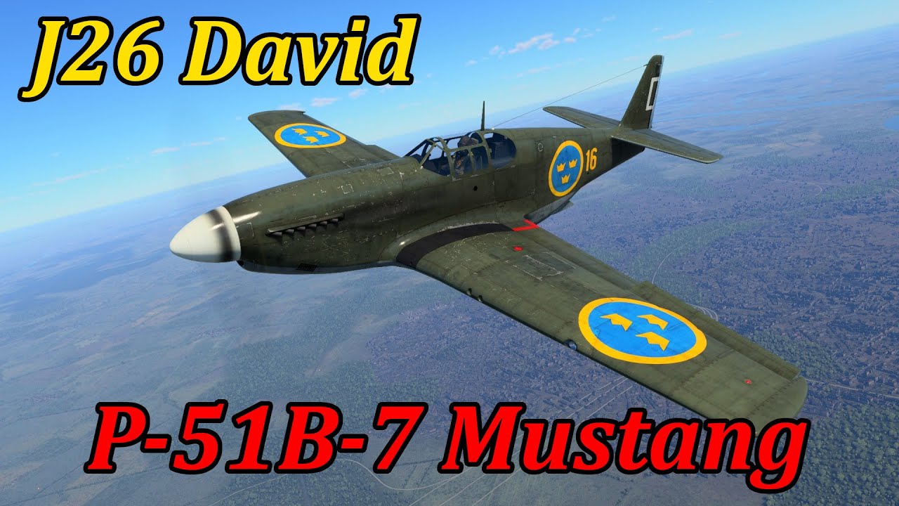 Darmowy Szwedzki Mustang | J26 David | War Thunder - YouTube
