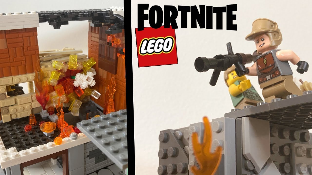 HUGE Lego Fortnite TILTED TOWERS MOC. [Fortnite Battle Royale] - YouTube