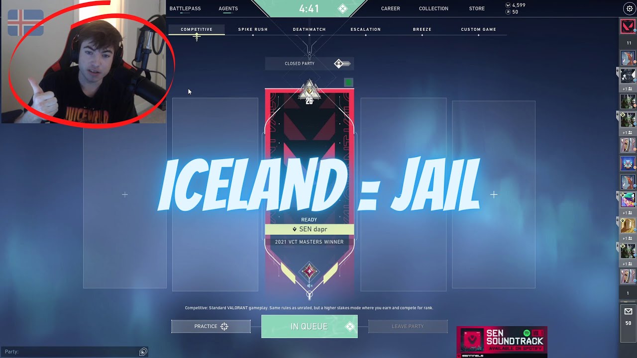 SEN Dapr valorant talks about quarantine for iceland Championship - YouTube